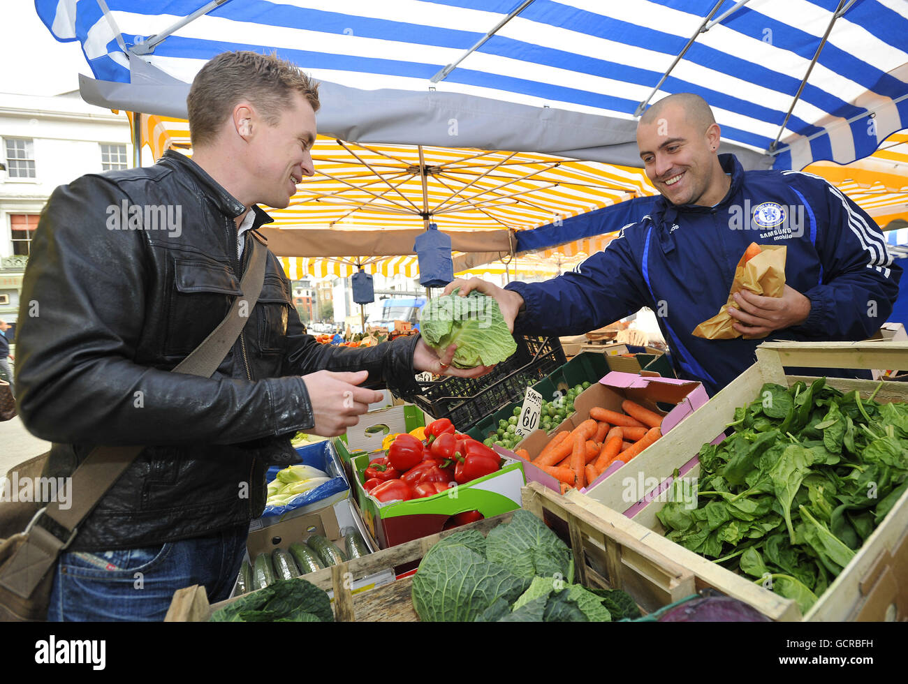 Celebrity Chef James Tanner shopping at London's Tachbrook Street ...