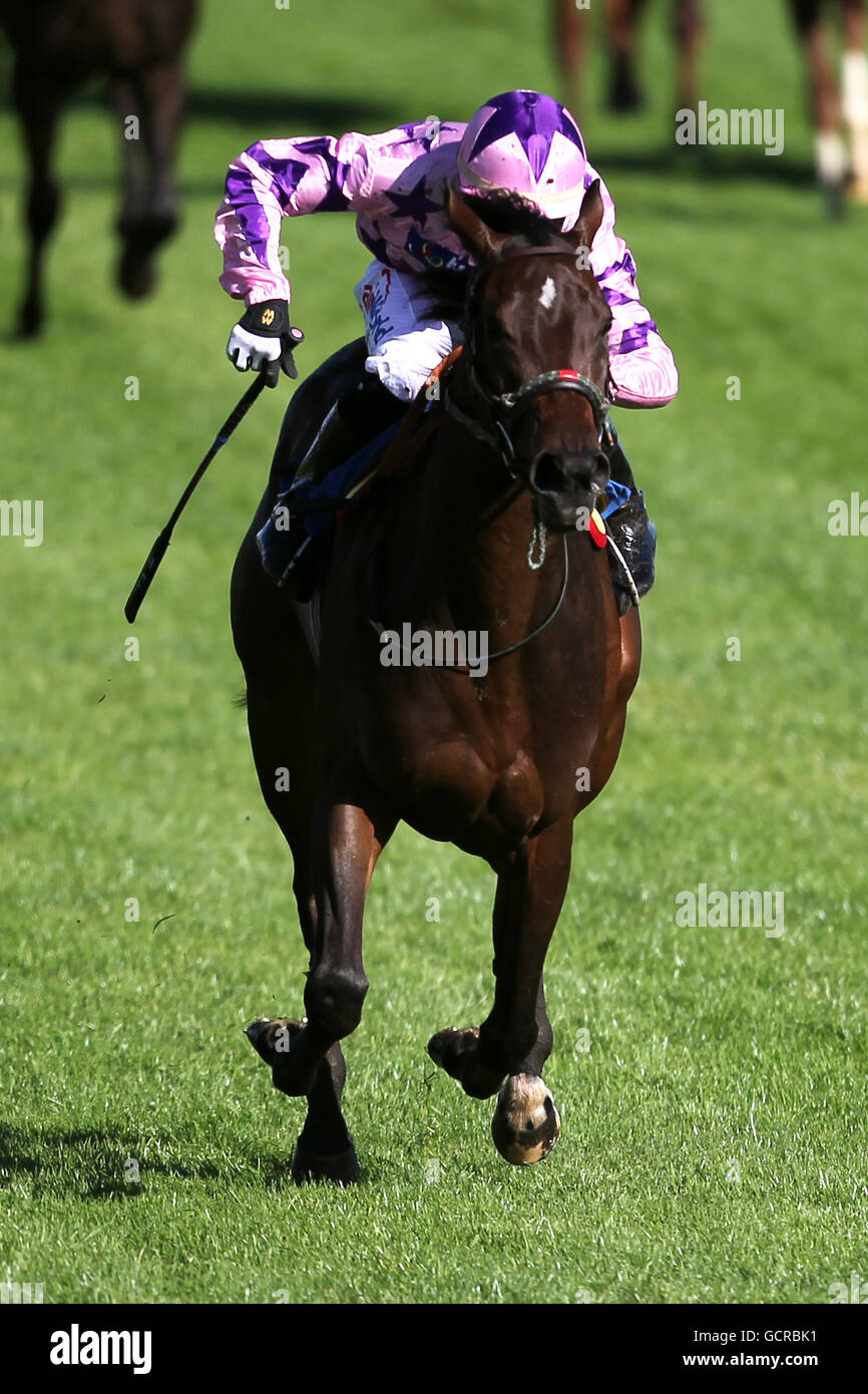 Jockey John Fahy on High Class Lady during the Red Box Recorders Simply ...
