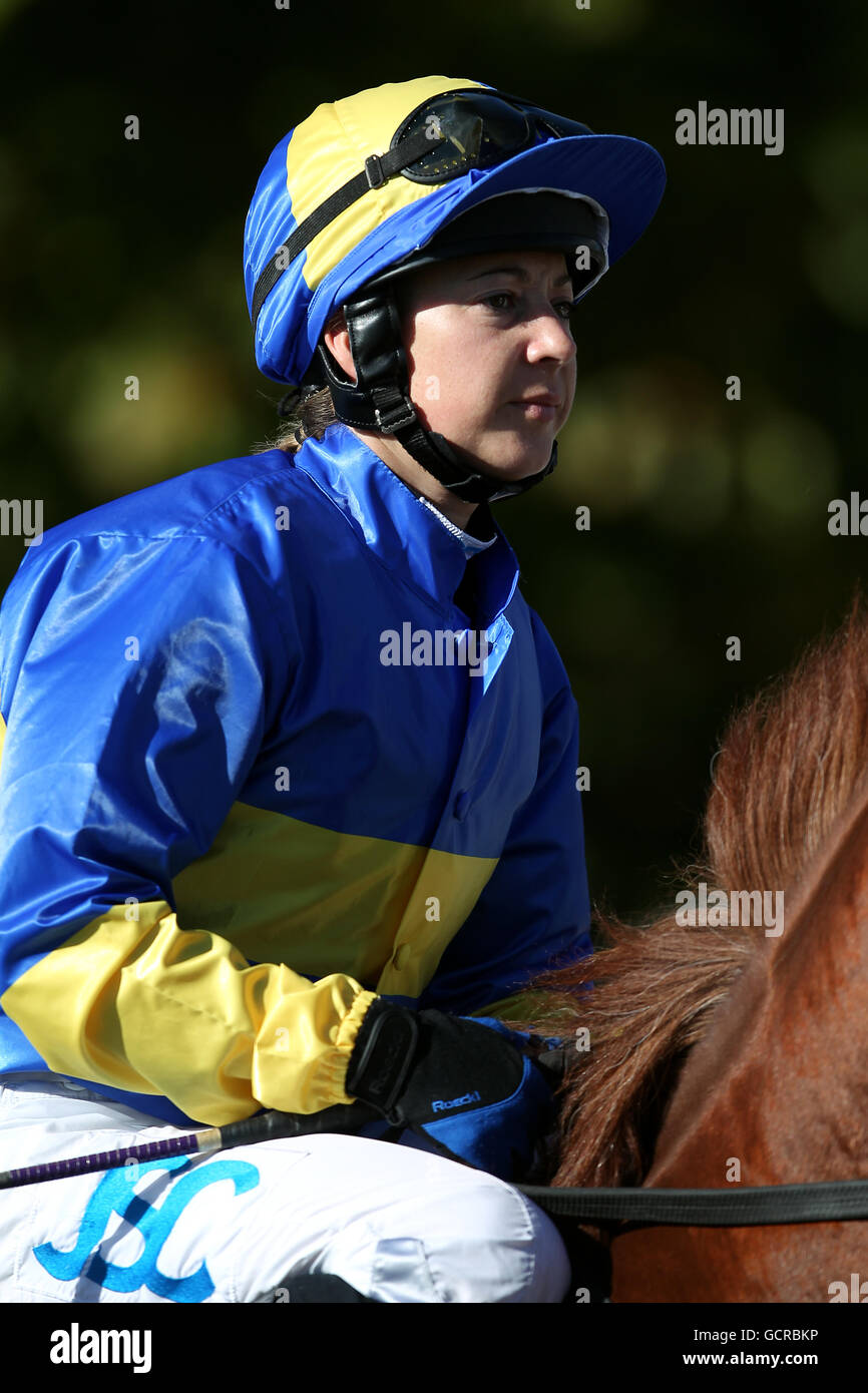 Jockey Hayley Turner on Palindromic prior to the Red Box Recorders ...
