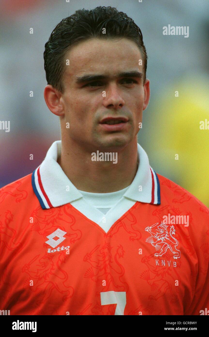 WORLD CUP SOCCER. Marc Overmars, Netherlands **** portraits Stock Photo ...