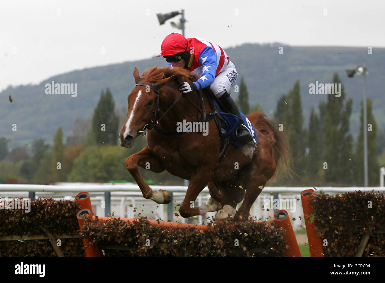 Horse Racing - Cheltenham Racecourse. Jockey Daryl Jacob on Flaming ...