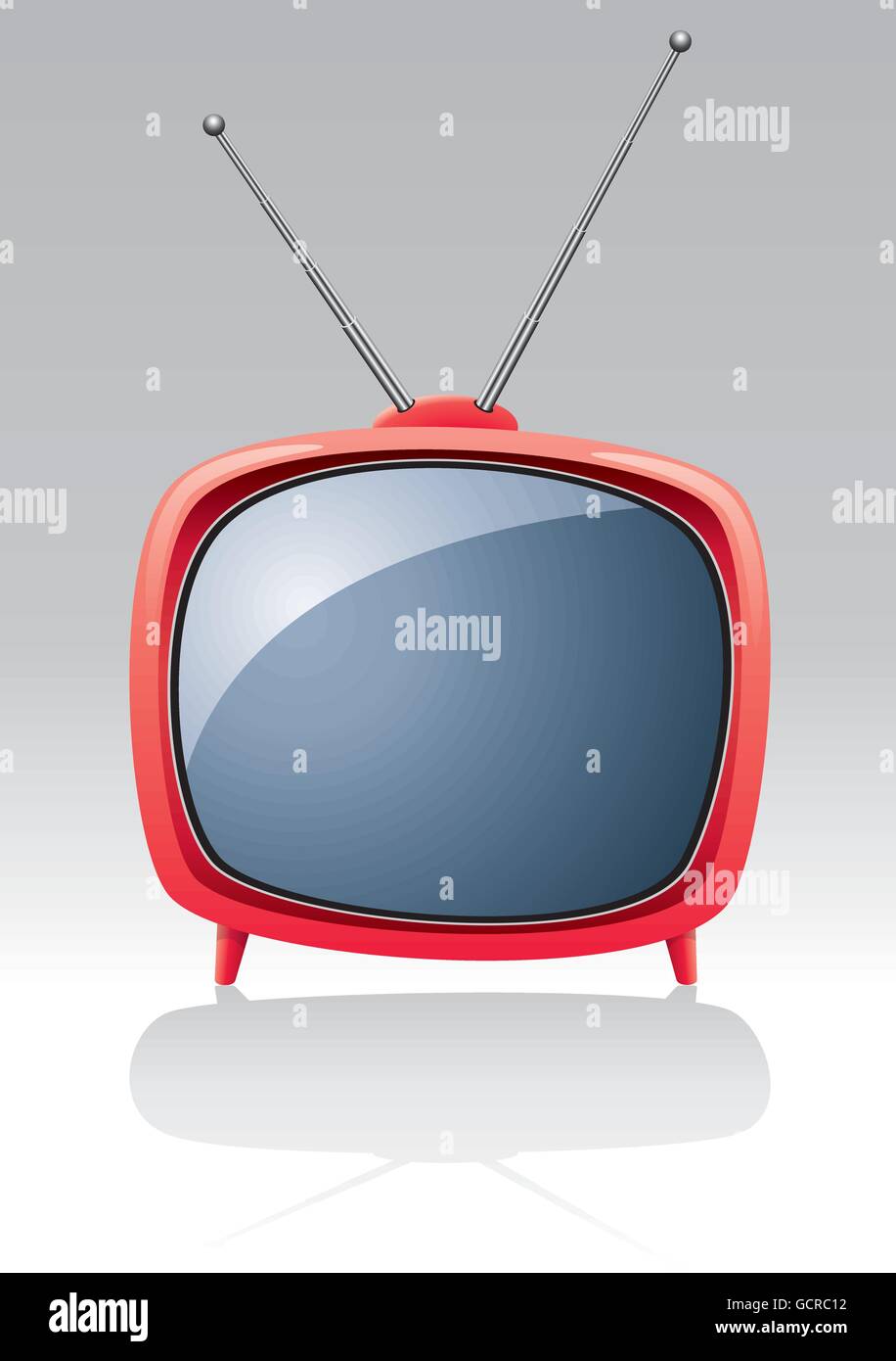 Set blue retro digital Stock Vector Images - Alamy