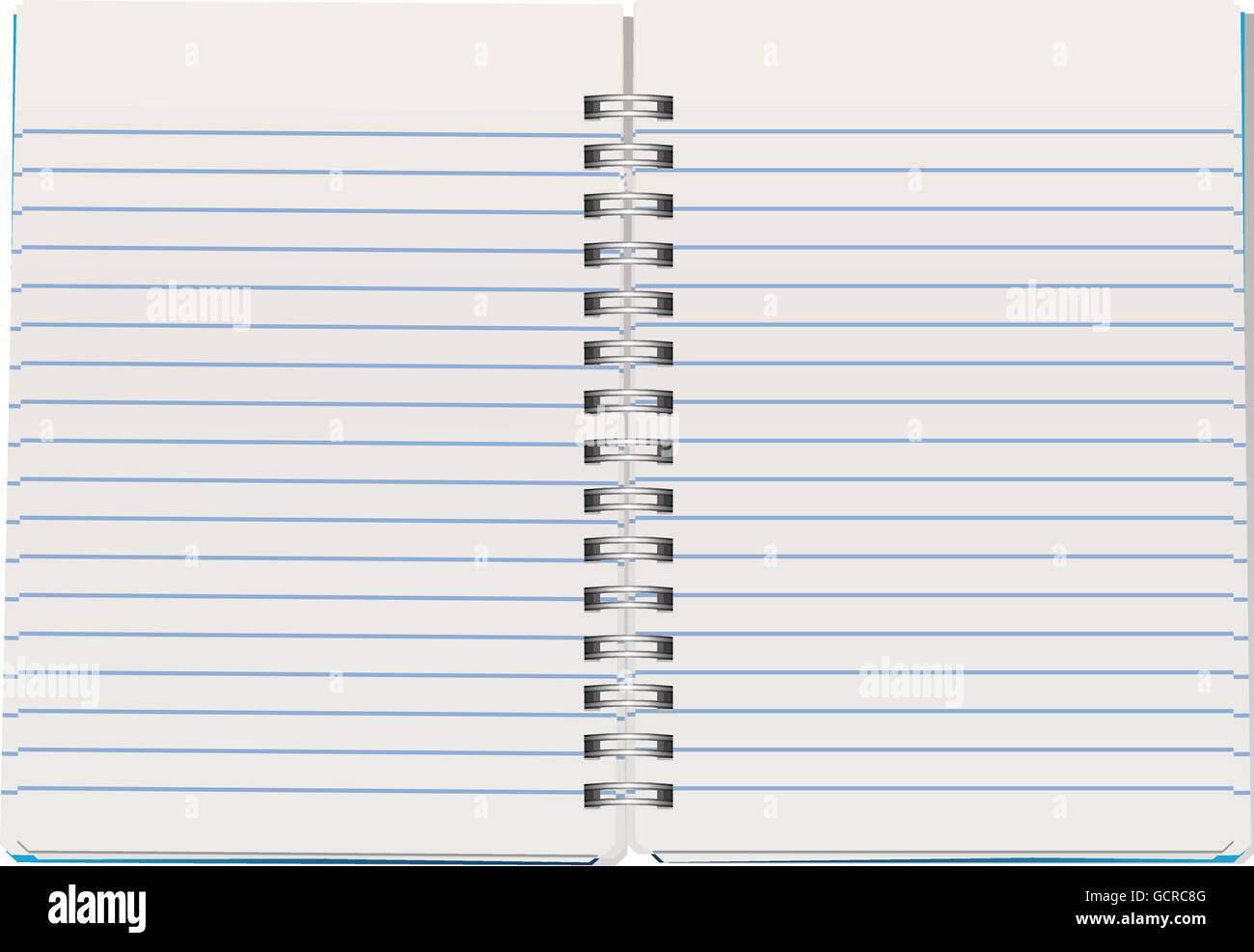 vector illustration of opened notepad Stock Vector Image & Art - Alamy