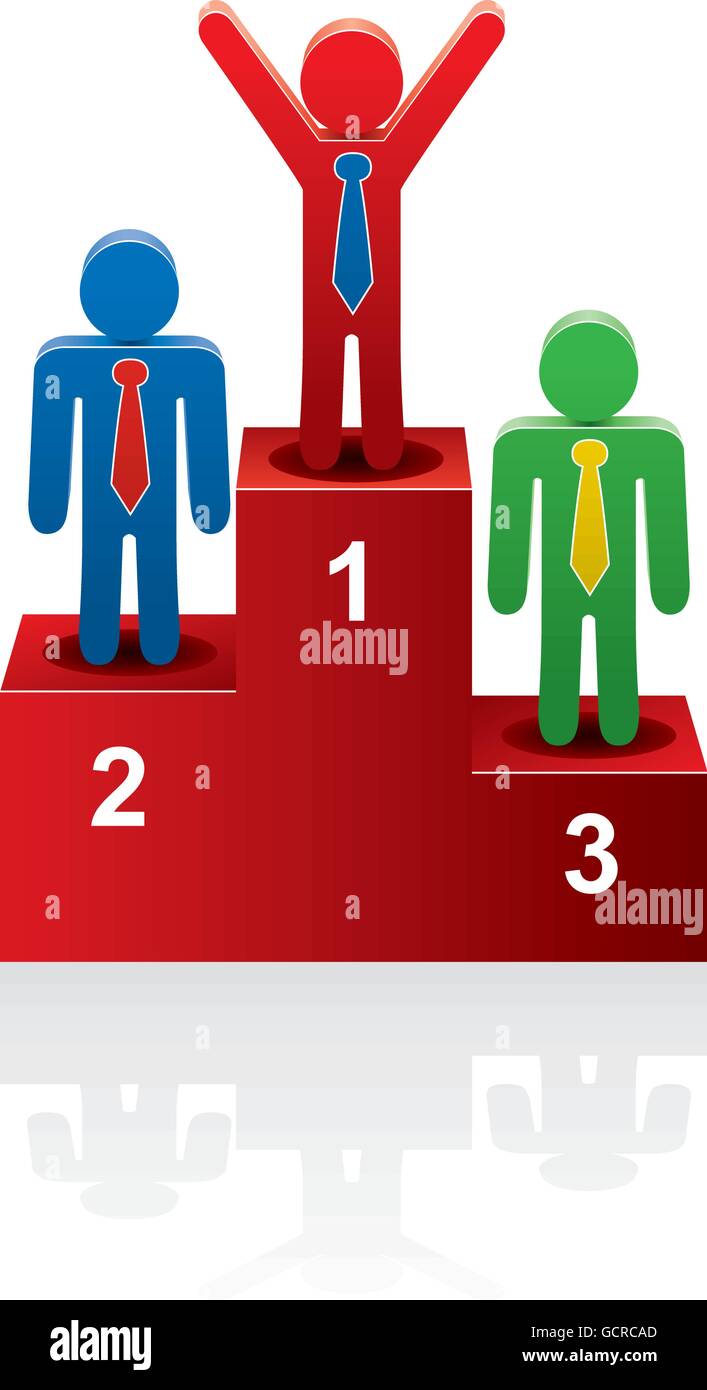 Podium winners isolated on Stock Vector Images - Alamy