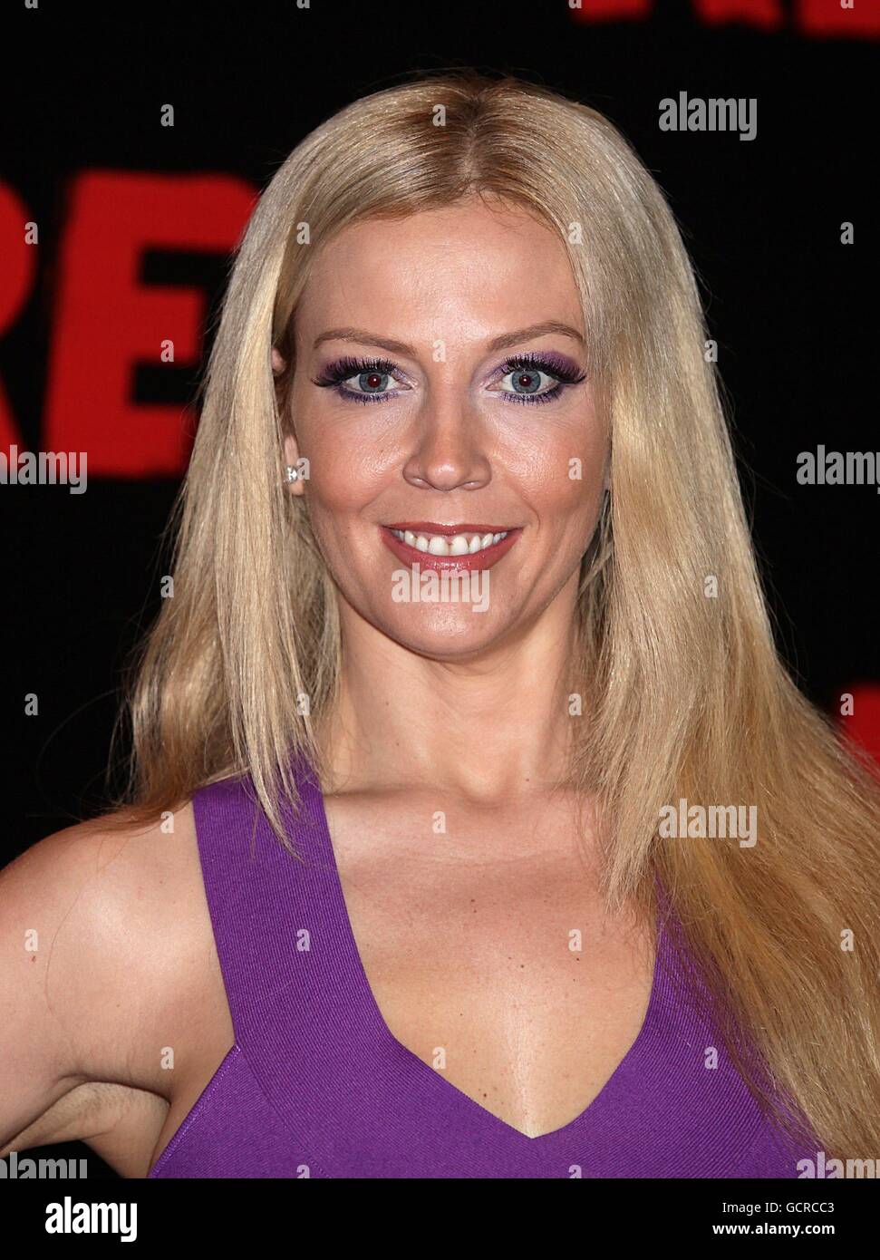 Liz Fuller arriving for UK premiere of Red at the Royal Festival Hall ...