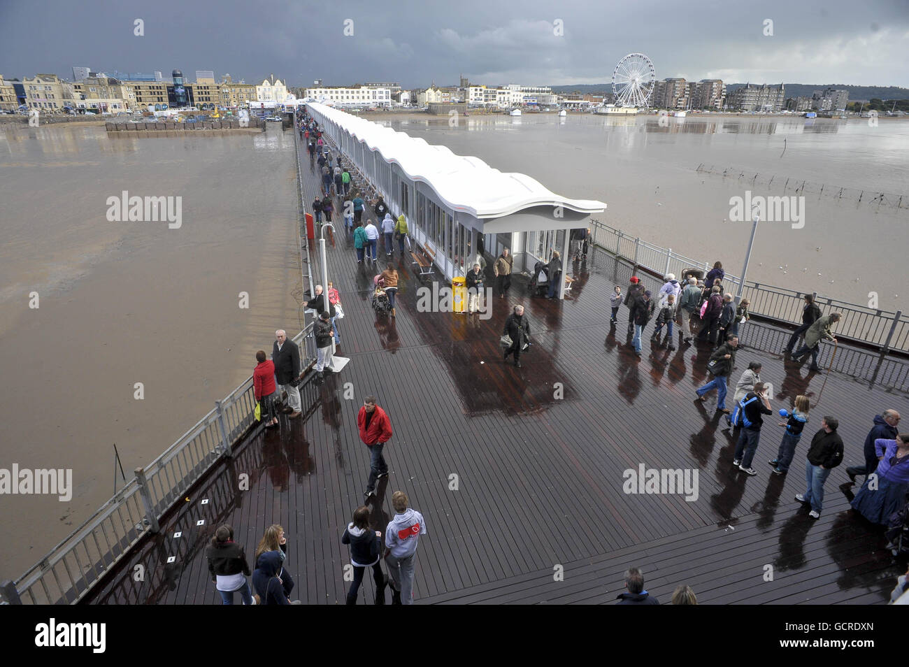 Weston's Grand Pier re-opens Stock Photo - Alamy
