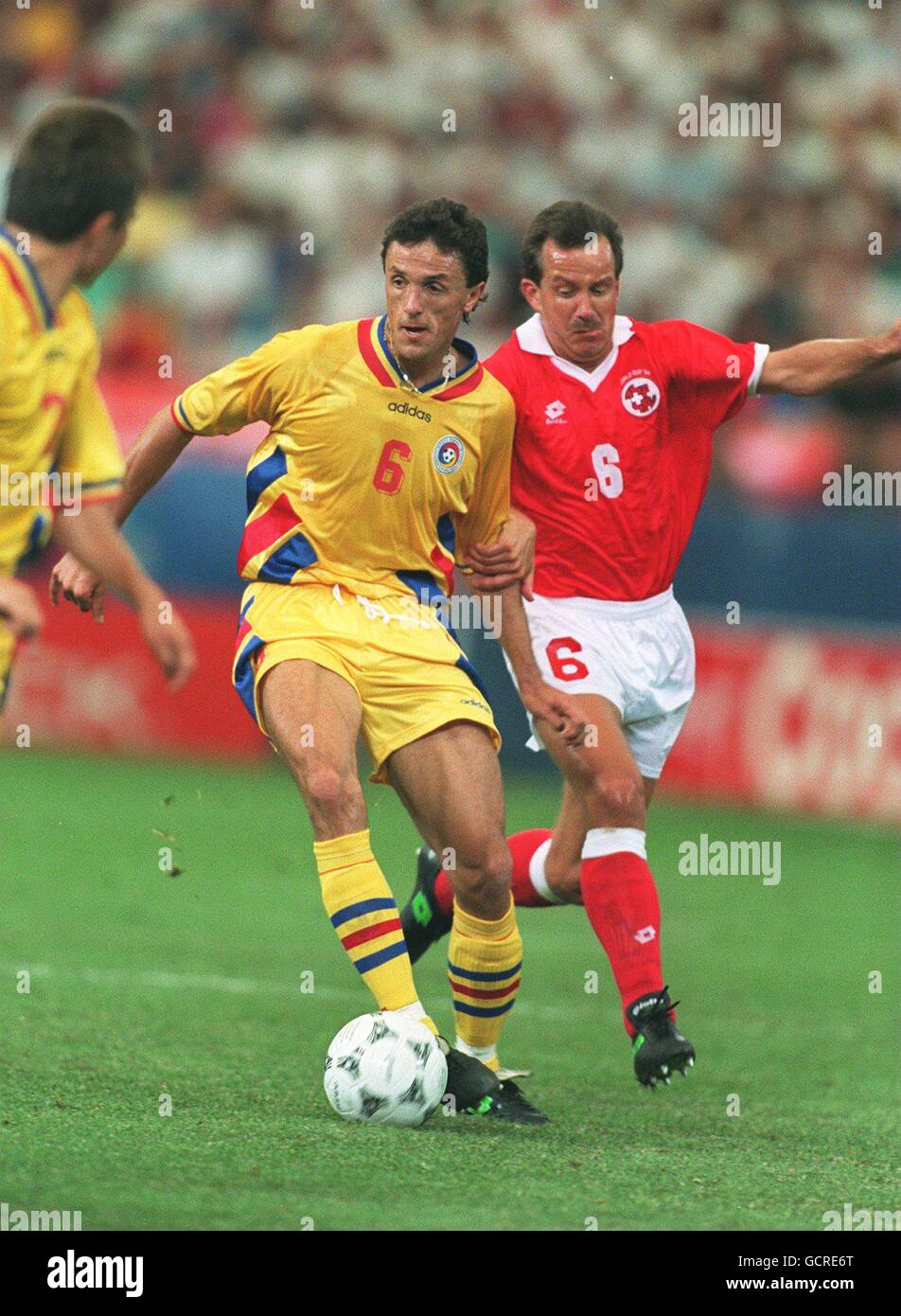 WORLD CUP SOCCER. Gheorghe Popescu, Romania Stock Photo - Alamy