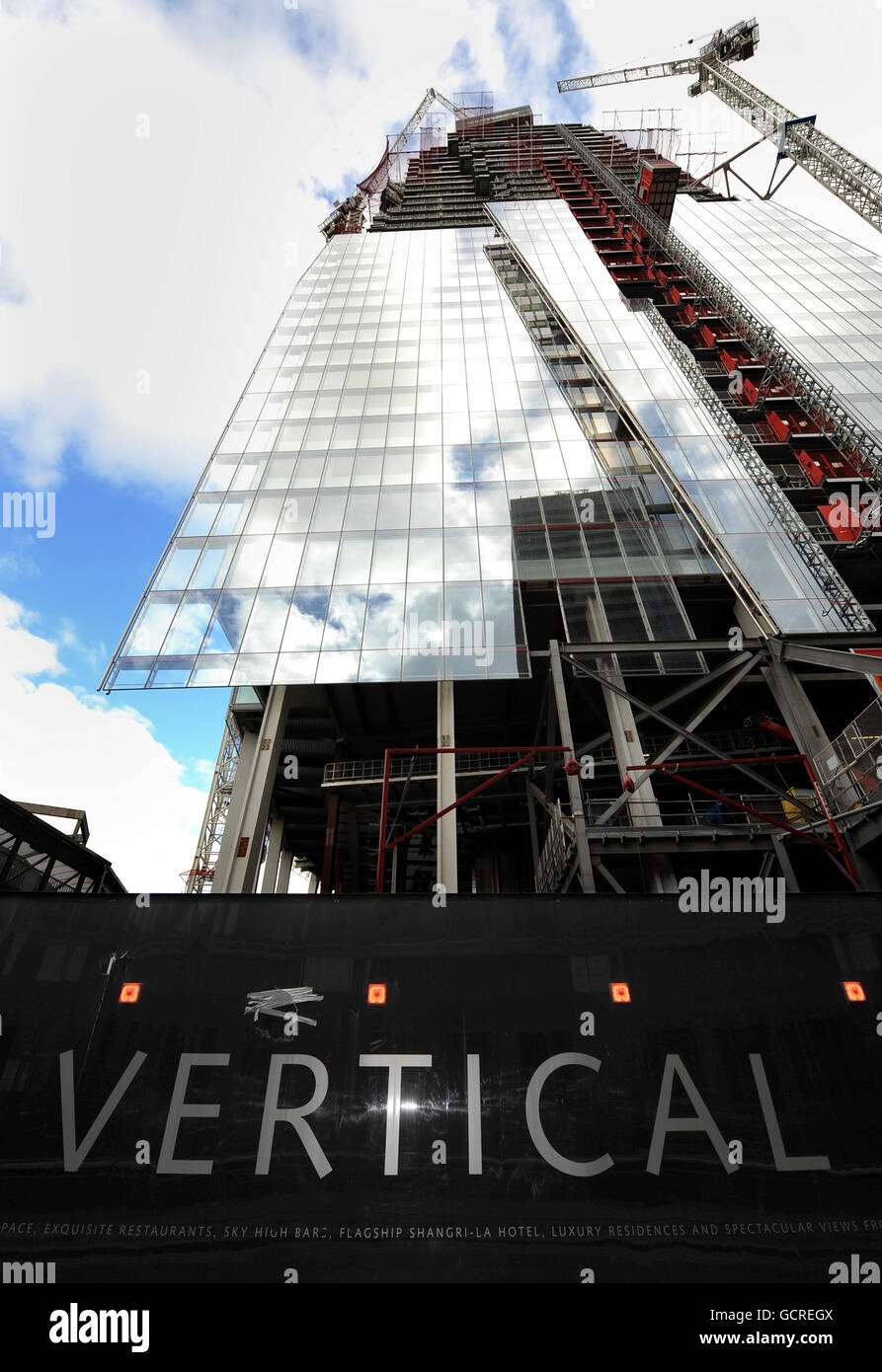 Construction work continues on shard building project london bridge hi ...