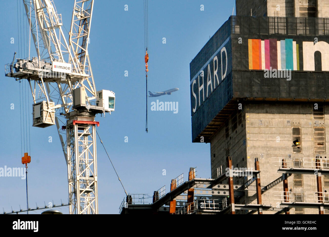 Construction work continues on shard building project london bridge hi ...
