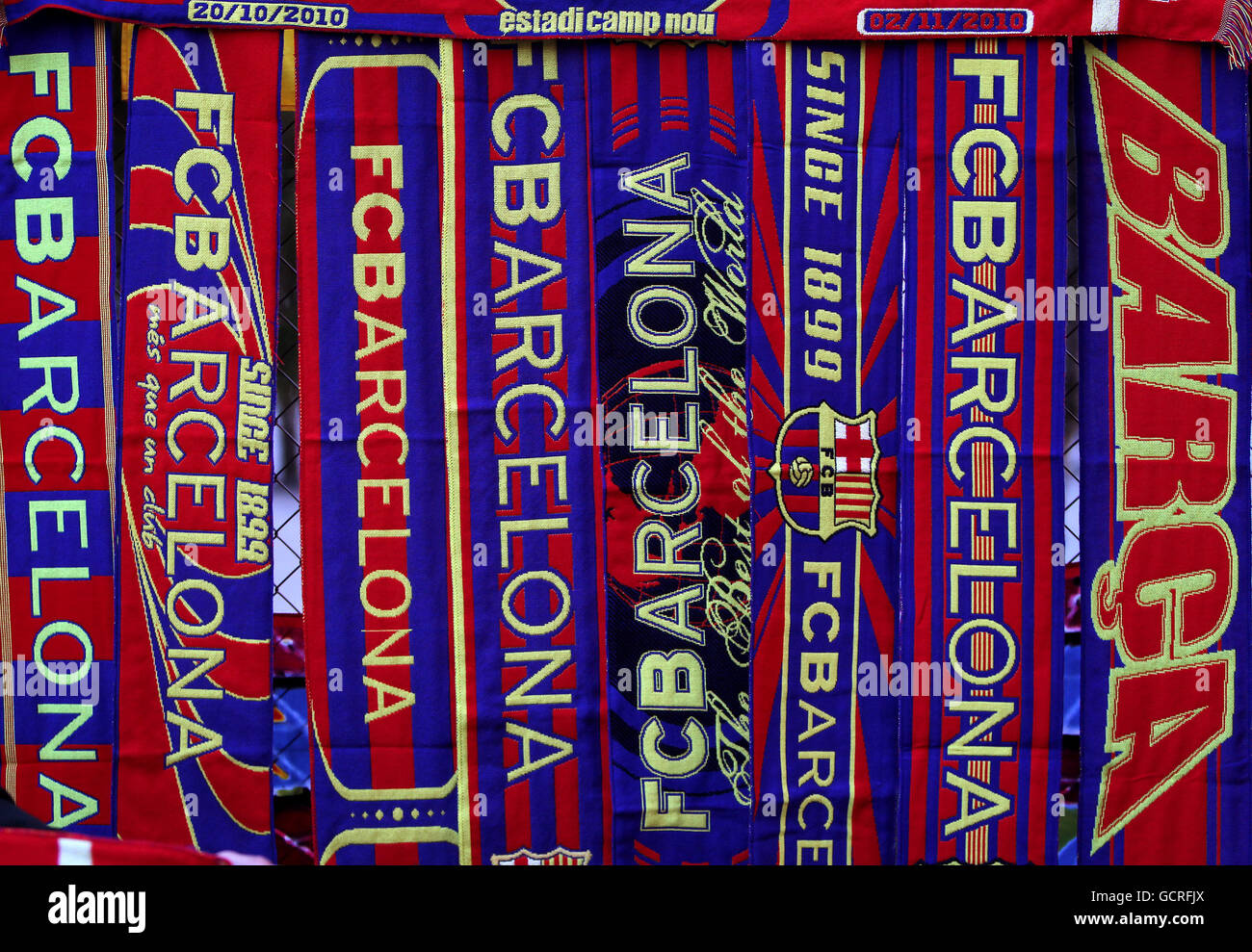 A general view of barcelona merchandise hi-res stock photography and ...