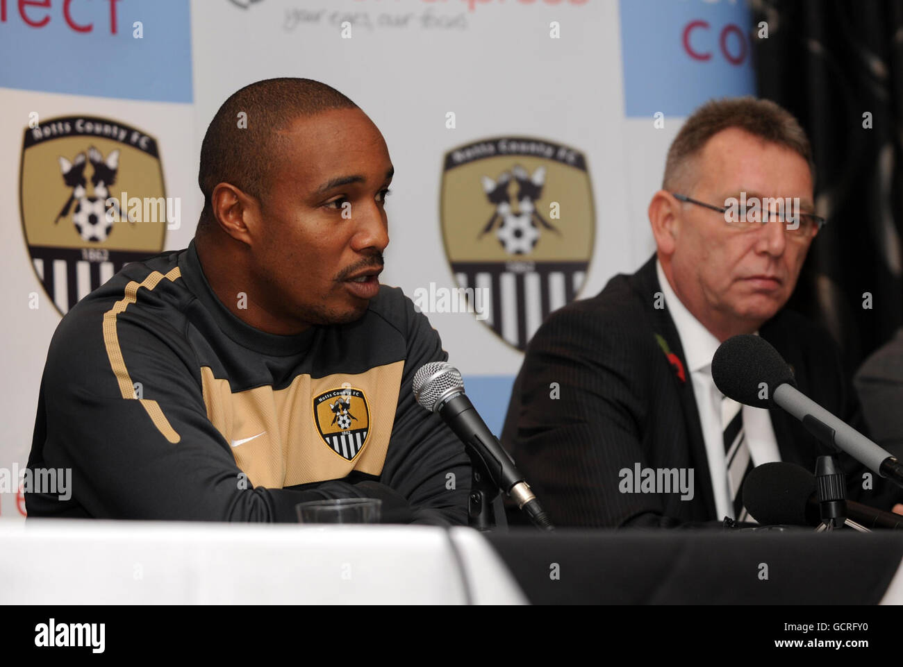 New Notts County manager Paul Ince (left) and Chairman Ray Trew during ...