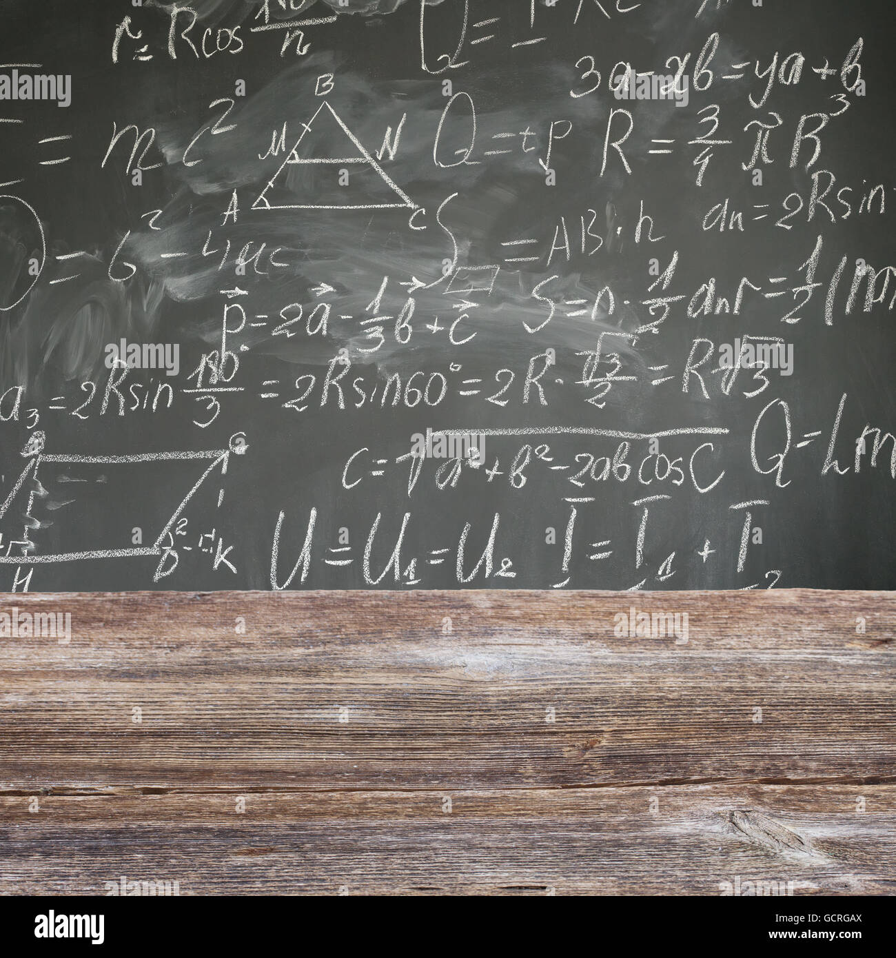 math formulas on black board Stock Photo - Alamy