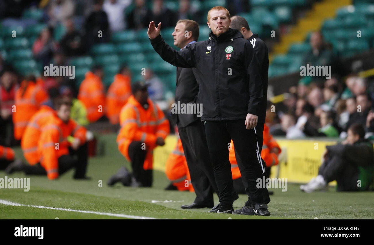 Celtic manager Neil Lennon during the Clydesdale Bank Scottish Premier ...