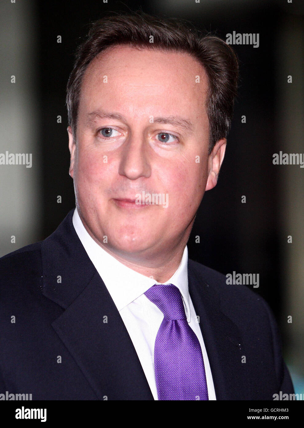 Prime Minister David Cameron arrives at the International Convention ...