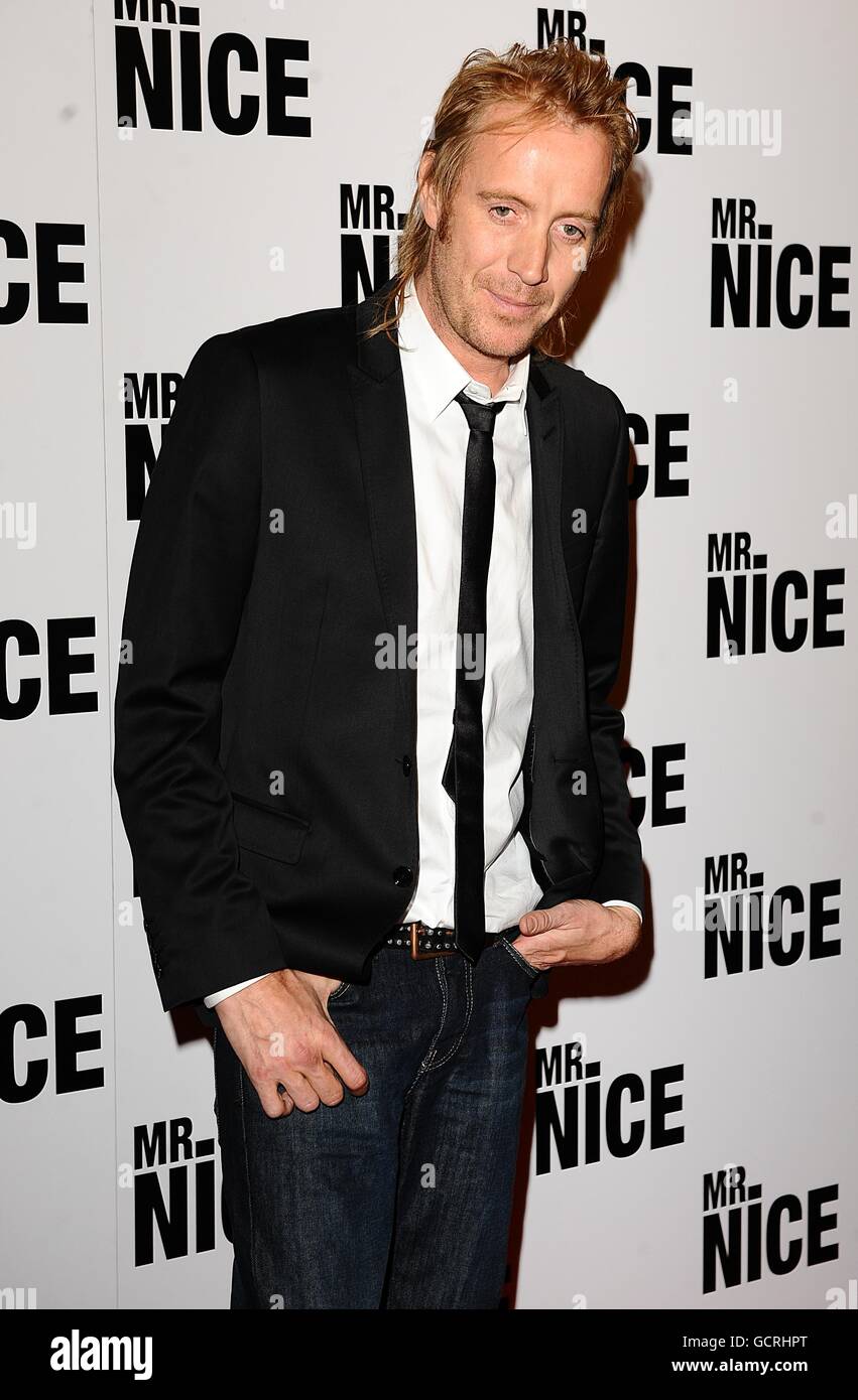 Rhys Ifans arriving for the Mr Nice UK Premiere, at Cineworld Cinemas ...