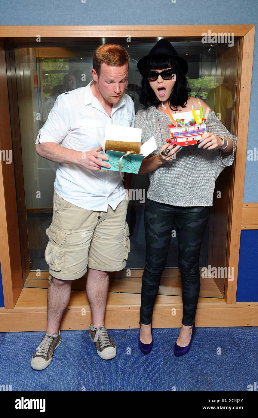 Katy Perry radio interview Stock Photo - Alamy