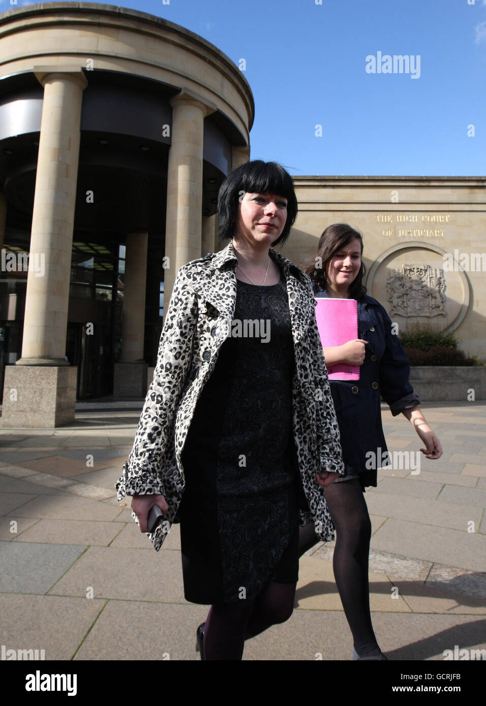 Barbara Jane Scott leaves the High Court in Glasgow after giving ...