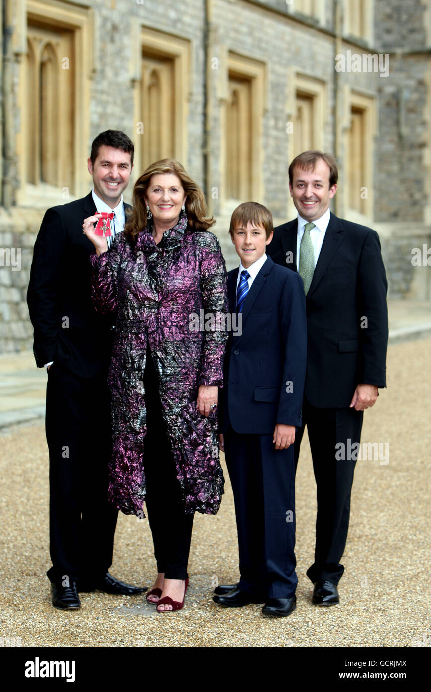 Susan Harmsworth, with son Charlie (left) and Michael and grandson ...