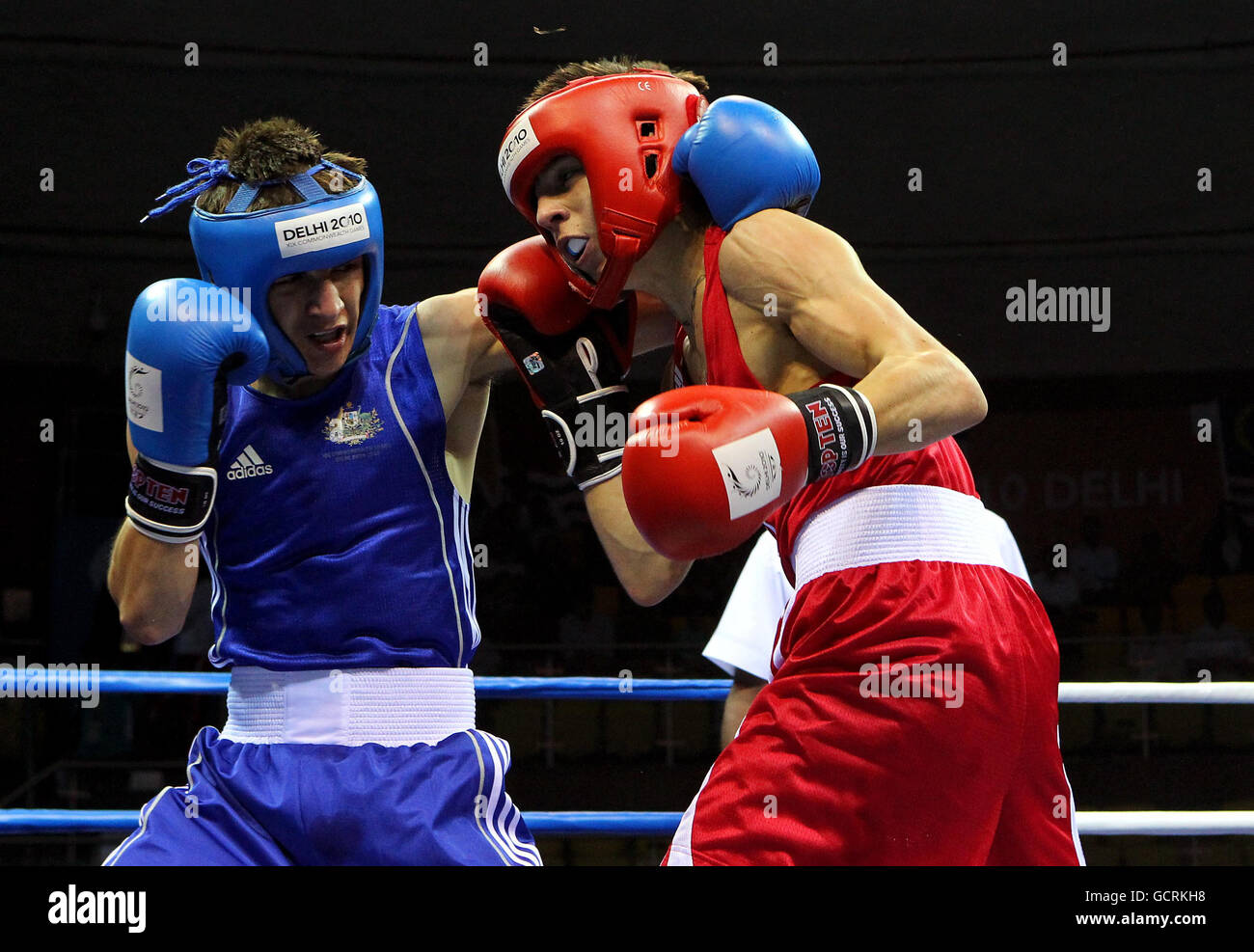 Northern Ireland's Michael Conlan in action against Australia's Jason ...
