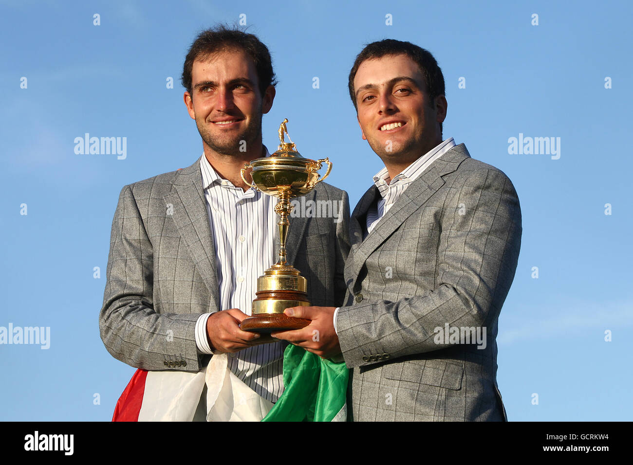 Europe's Edoardo Molinari (left) and Francesco Molinari pose for ...