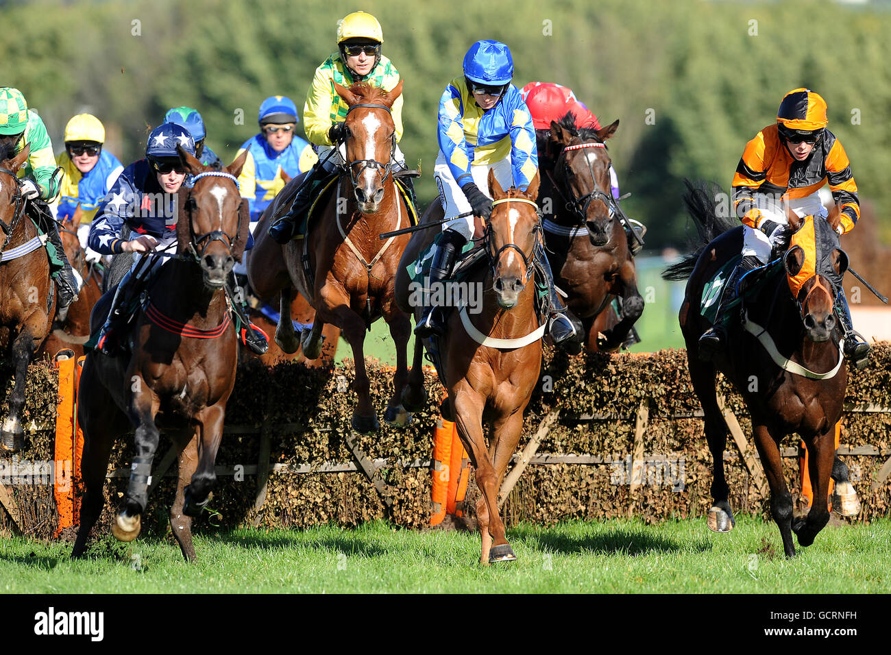 Horse Racing - Towcester Racecourse Stock Photo - Alamy