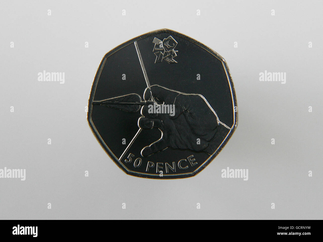 Archery 50p Olympic coin designed by Piotr Powaga from Pocklington ...