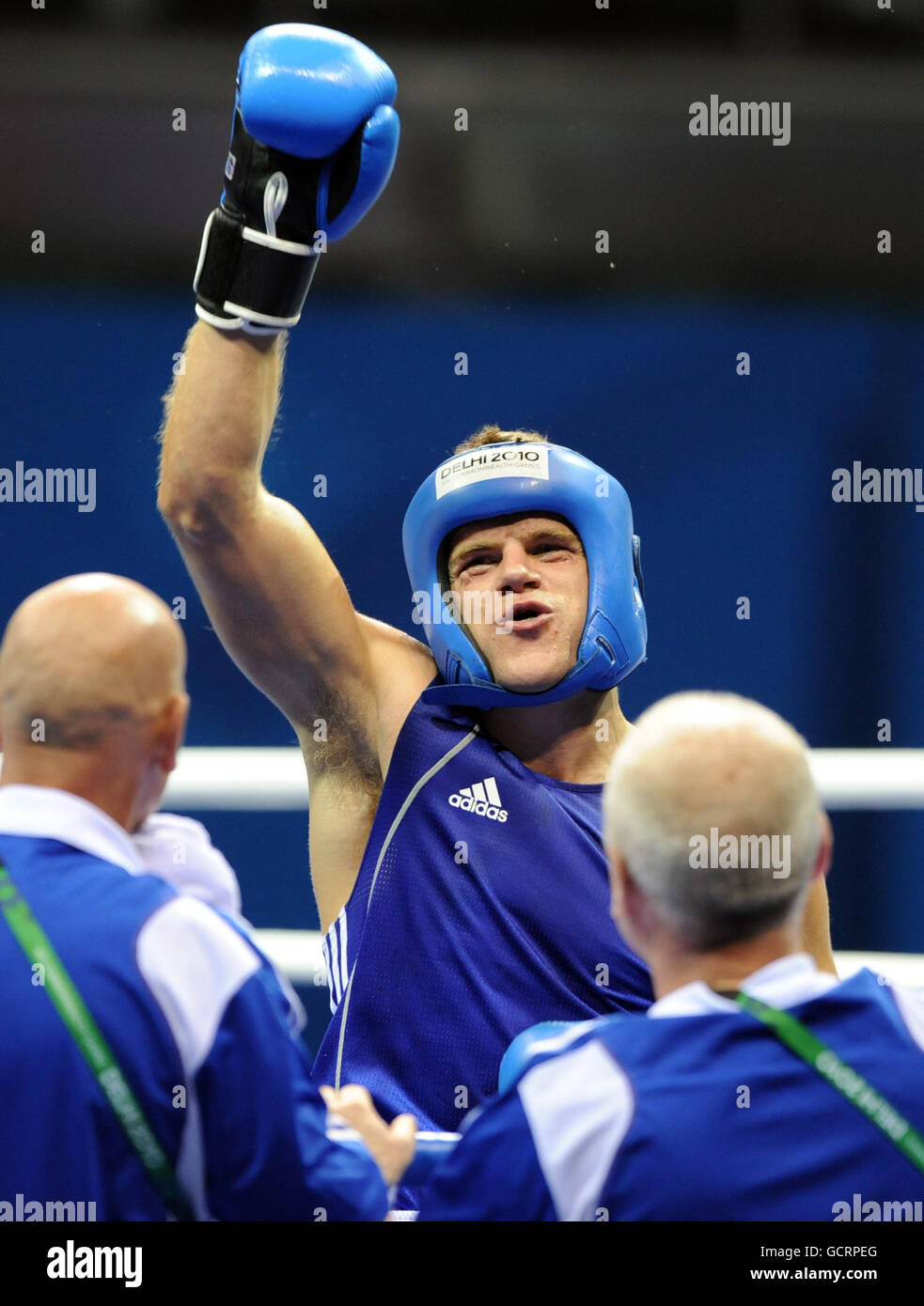 Scotland's Callum Johnson celebrates winning the gold medal in the ...