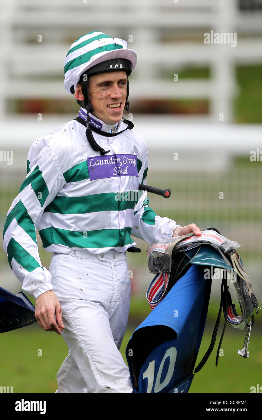 Jockey Shane Kelly after his ride on Bonnie Charlie in the coral.co.uk ...