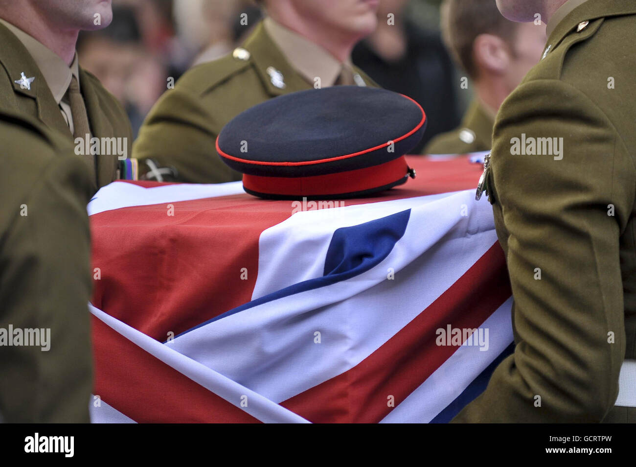 Funeral for Corporal Matthew Thomas Stock Photo - Alamy