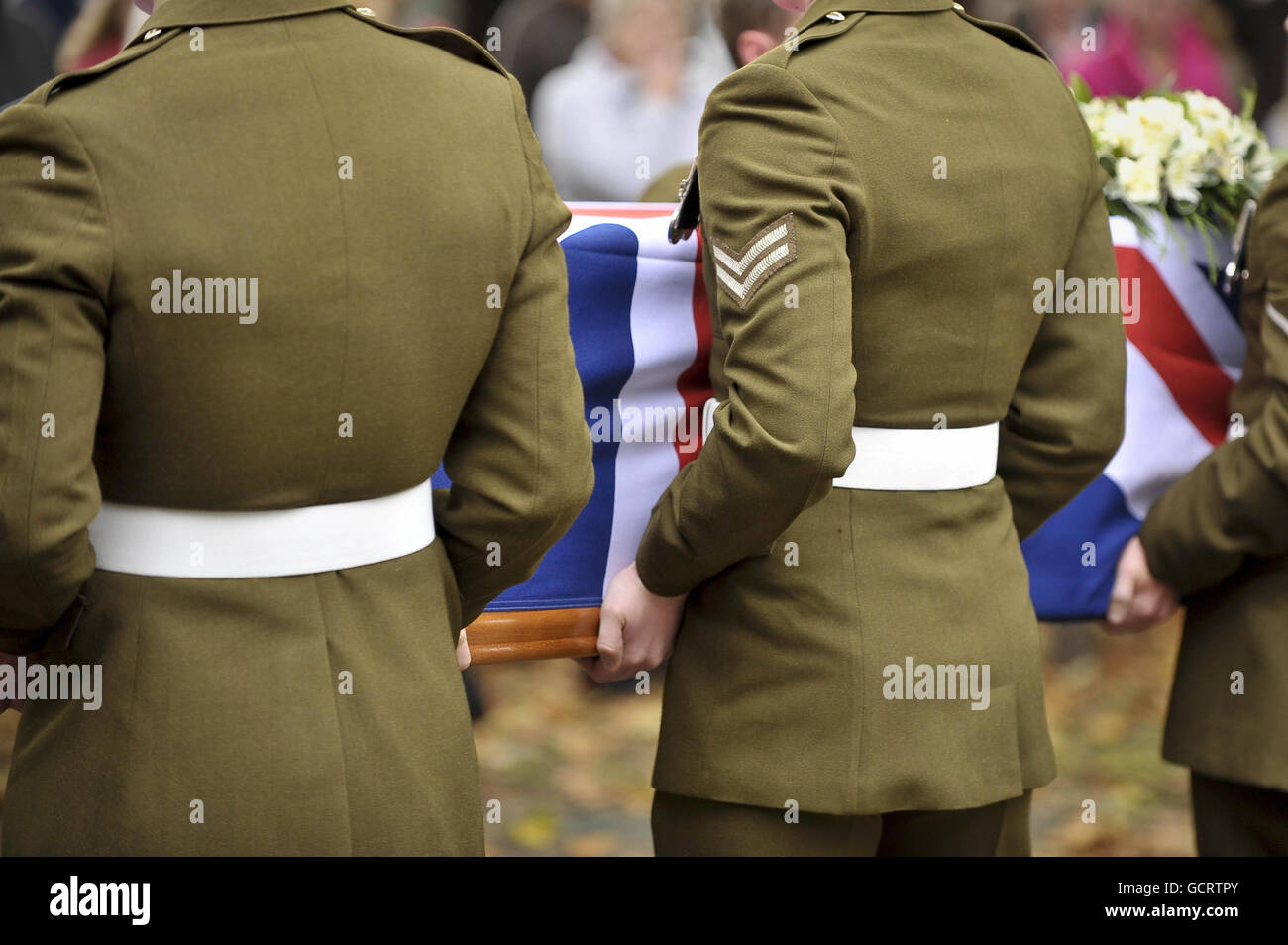 Funeral for Corporal Matthew Thomas Stock Photo - Alamy
