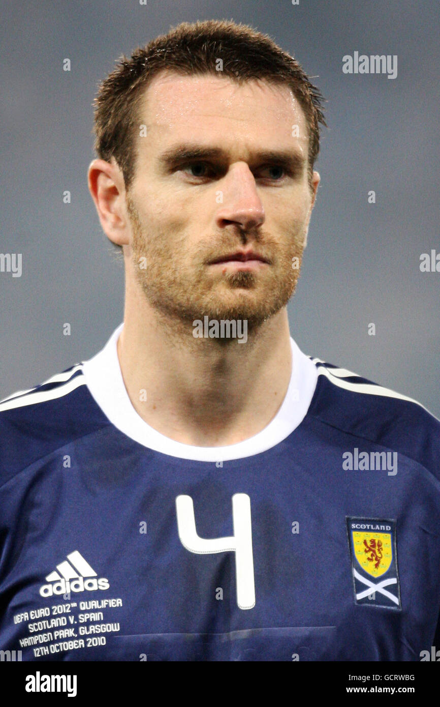 Soccer - European Qualifier 2010 -Scotland v Spain - Hampden. Stephen ...