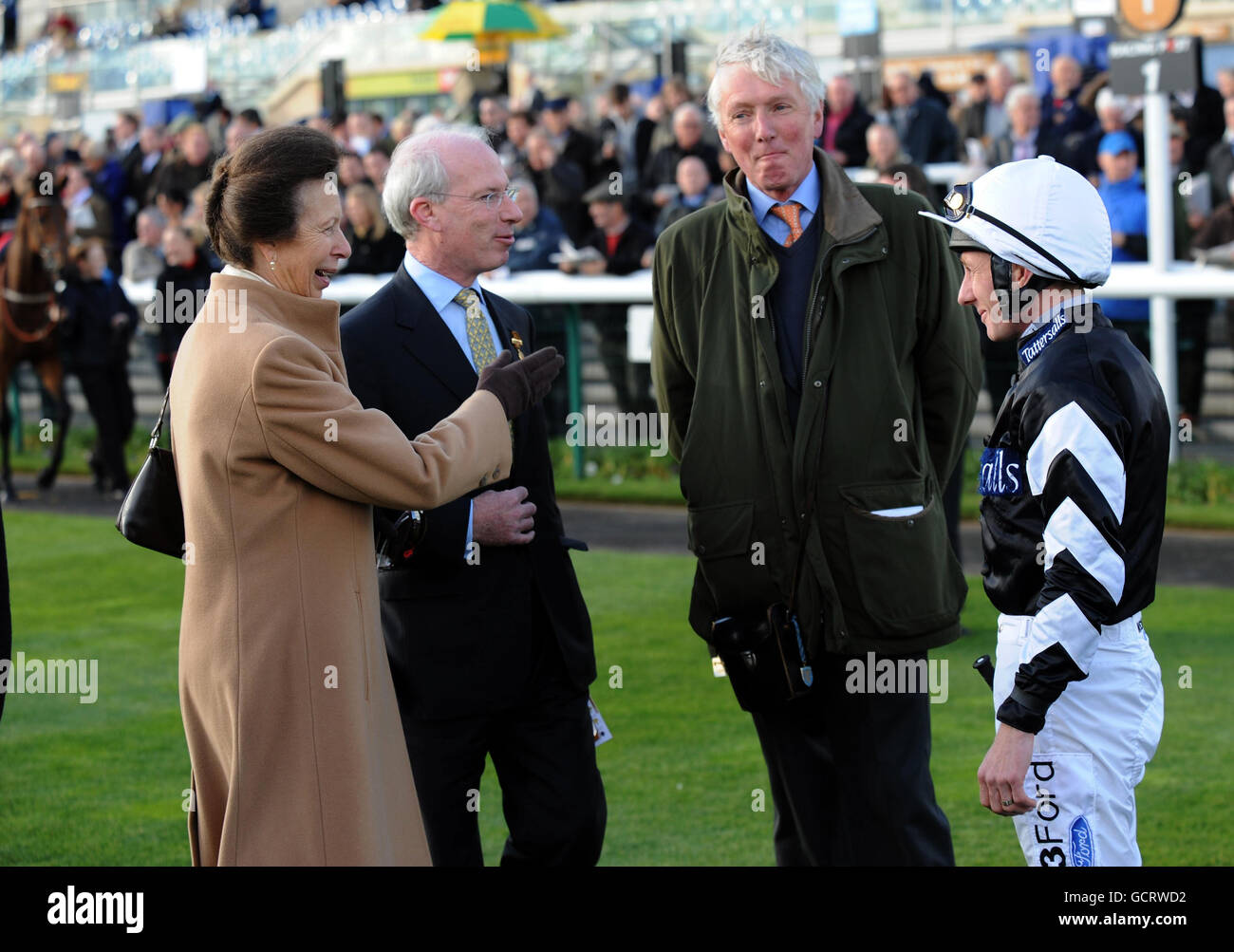 Ahead of the first race at doncaster racecourse hi-res stock ...