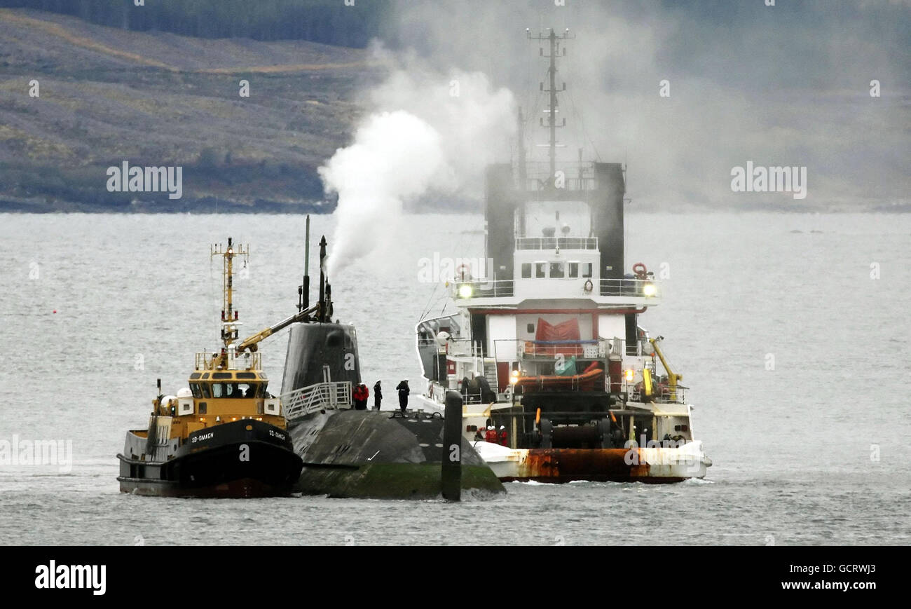 The scene near the Isle of Skye in Scotland where HMS Astute run ...
