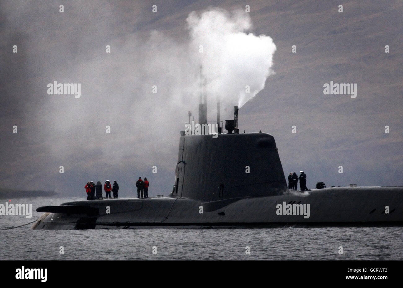 The scene near the Isle of Skye in Scotland where HMS Astute run ...