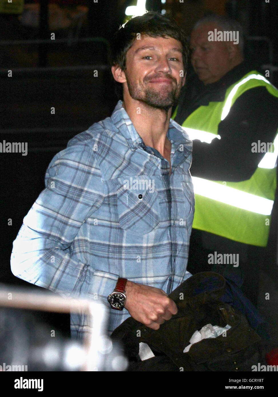 Jason orange take that arriving radio in central london hi-res stock ...