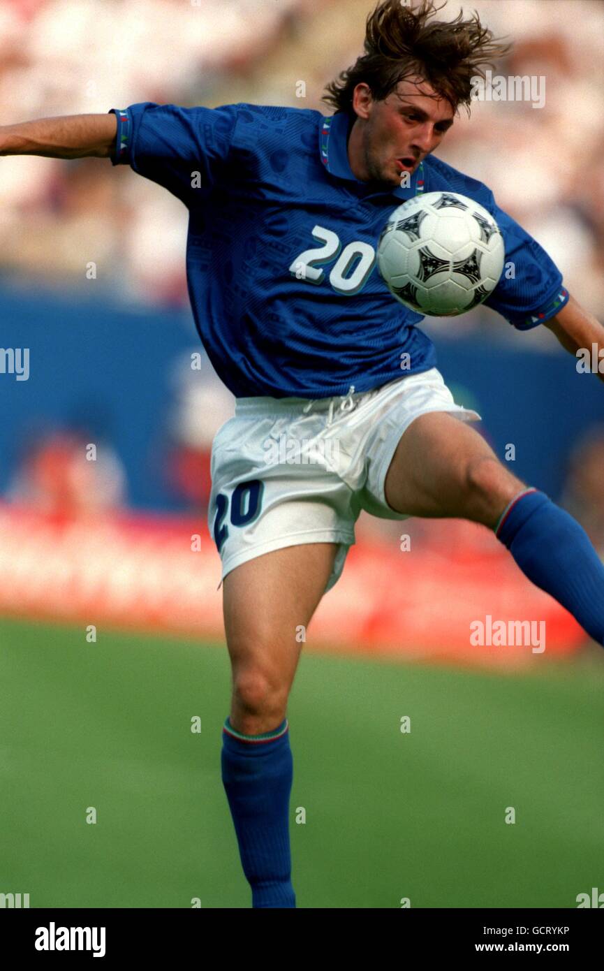 WORLD CUP SOCCER. Giuseppe Signori, Italy Stock Photo - Alamy