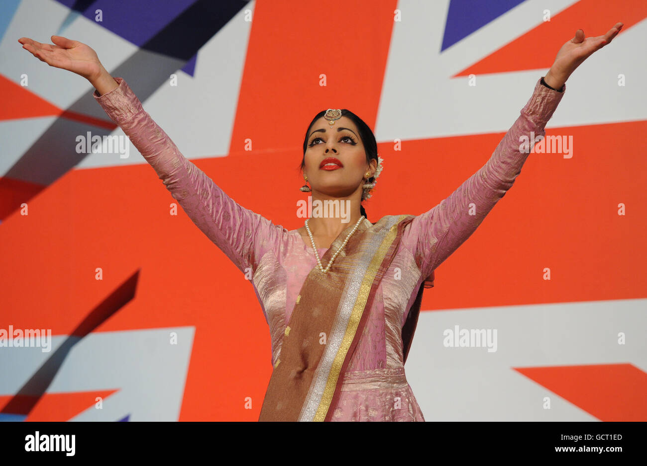A dancer from the Sonia Sabria Dance Company performs during the ...