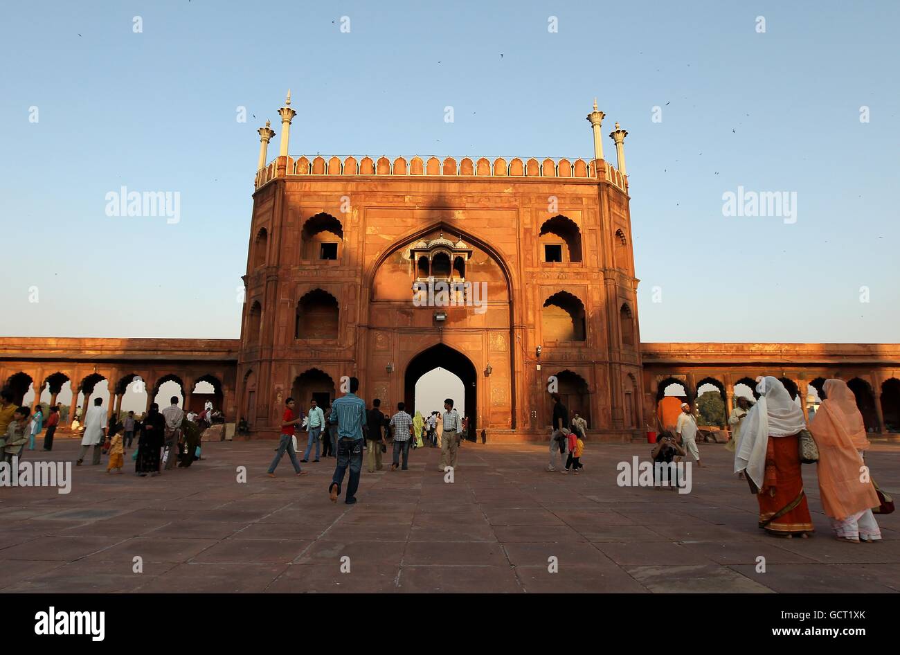 A general view of the Jama Masjid Mosque in Old Delhi, India. The ...