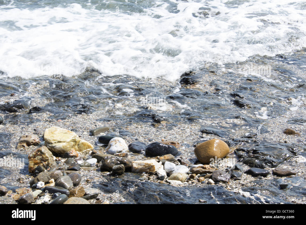 pebbles and water Stock Photo - Alamy