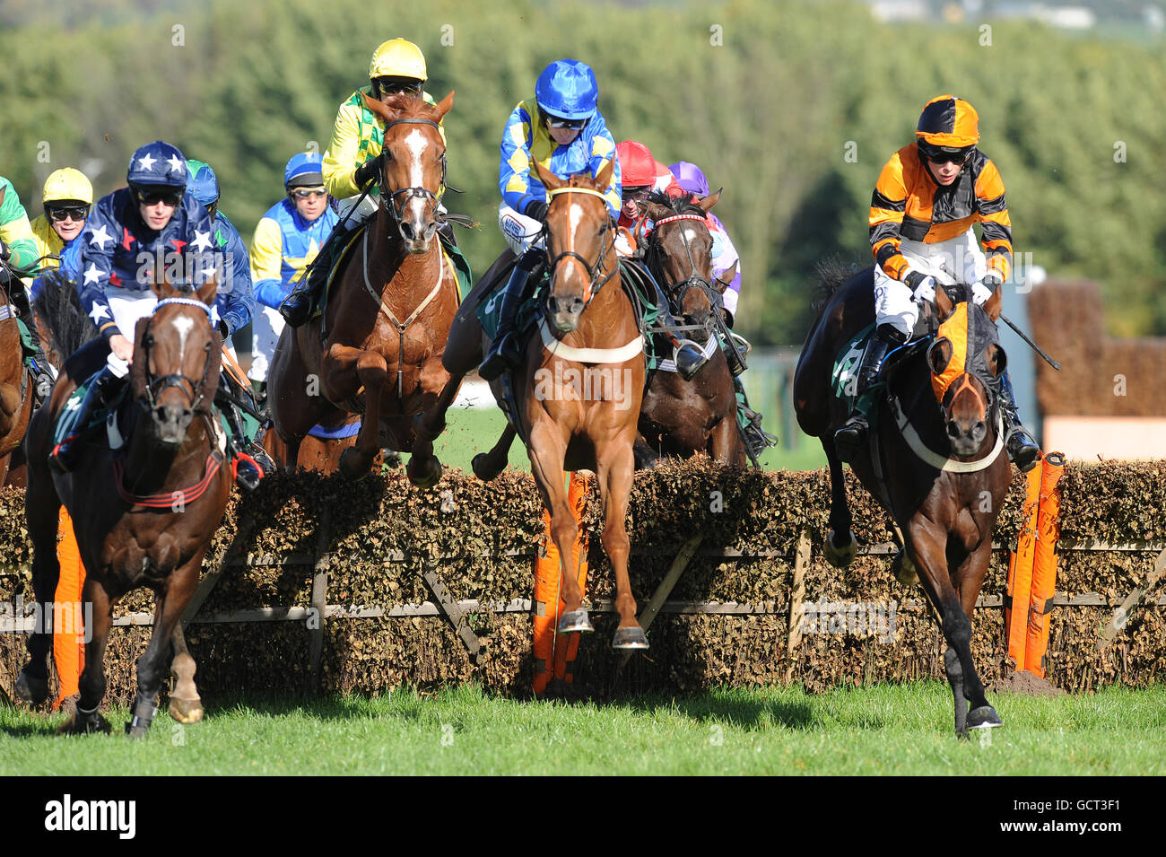 Hurdle race at towcester hi-res stock photography and images - Alamy