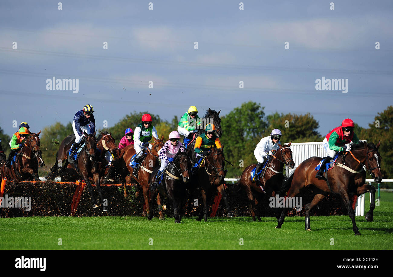 Horse Racing - Huntingdon Racecourse. General action from the TurfTV ...