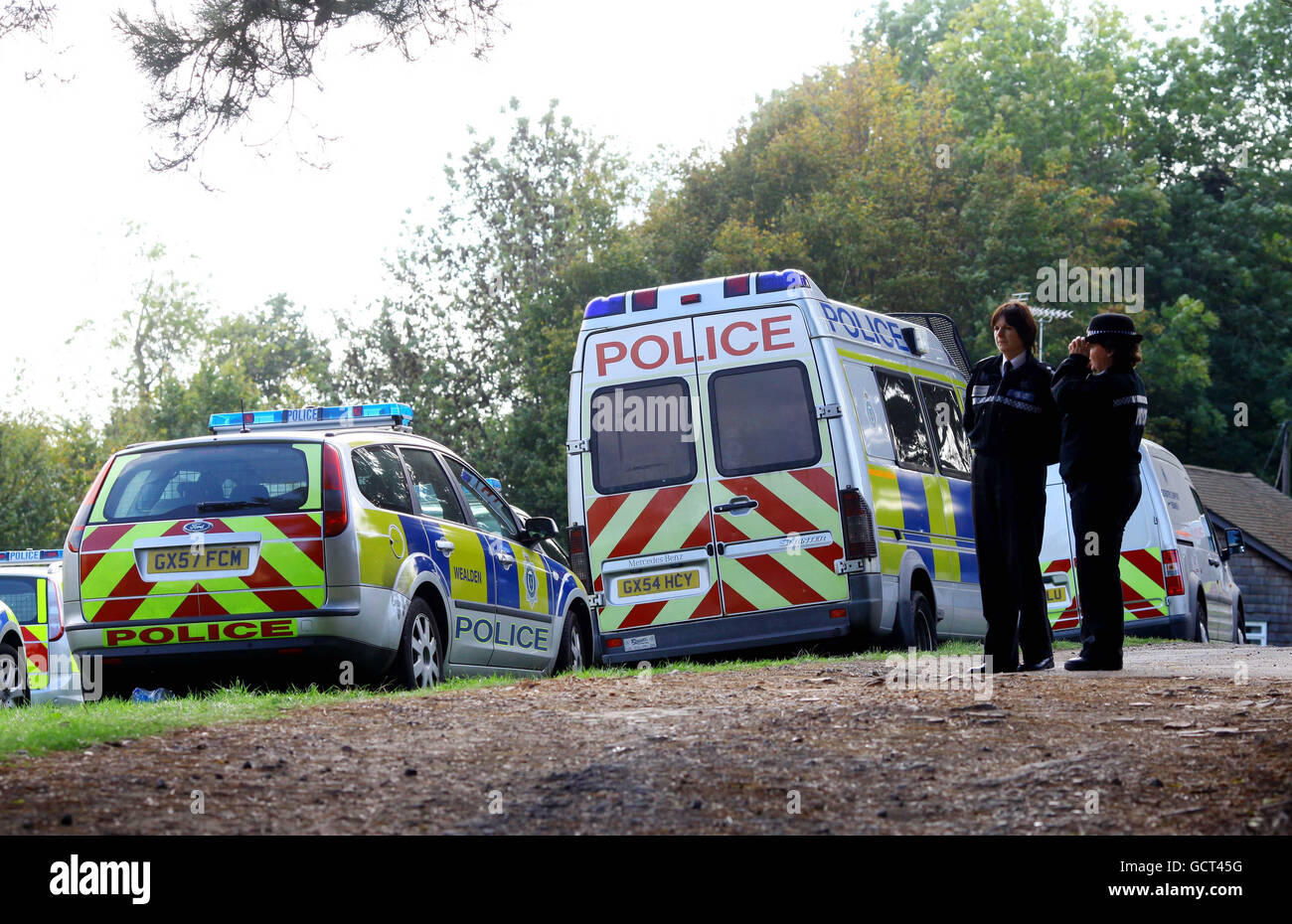 Police At Bush Barn Farm Near Robertsbridge High Resolution Stock ...