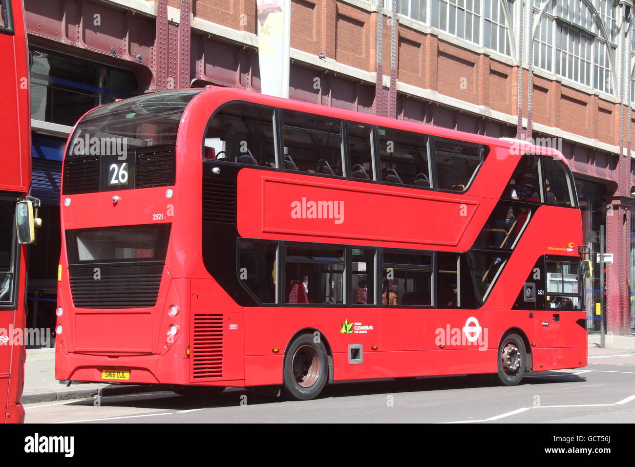 A SUNNY OFFSIDE REAR VIEW OF A CT PLUS LONDON ALEXANDER DENNIS ENVIRO ...