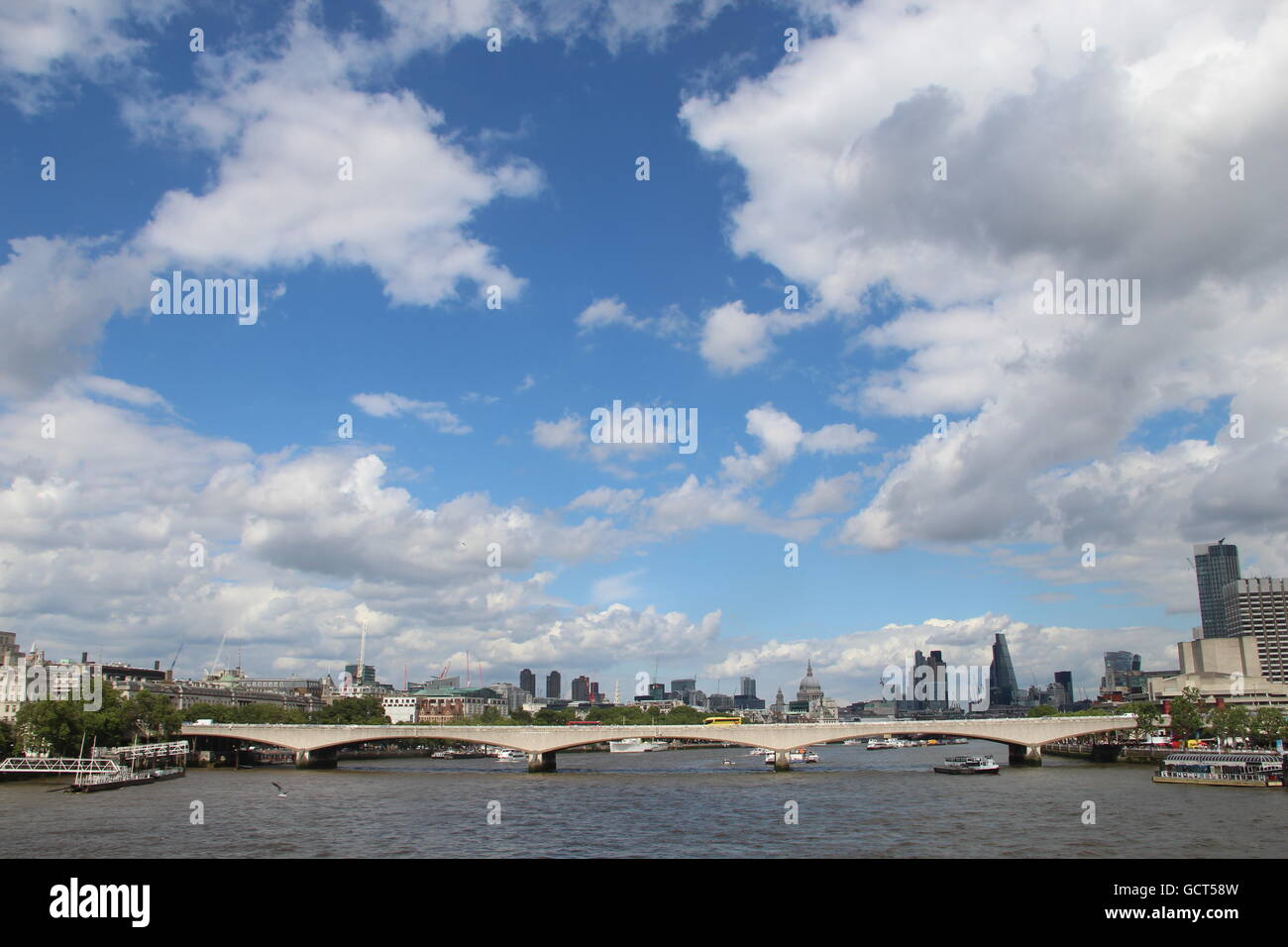 London skyline waterloo bridge london hi-res stock photography and ...