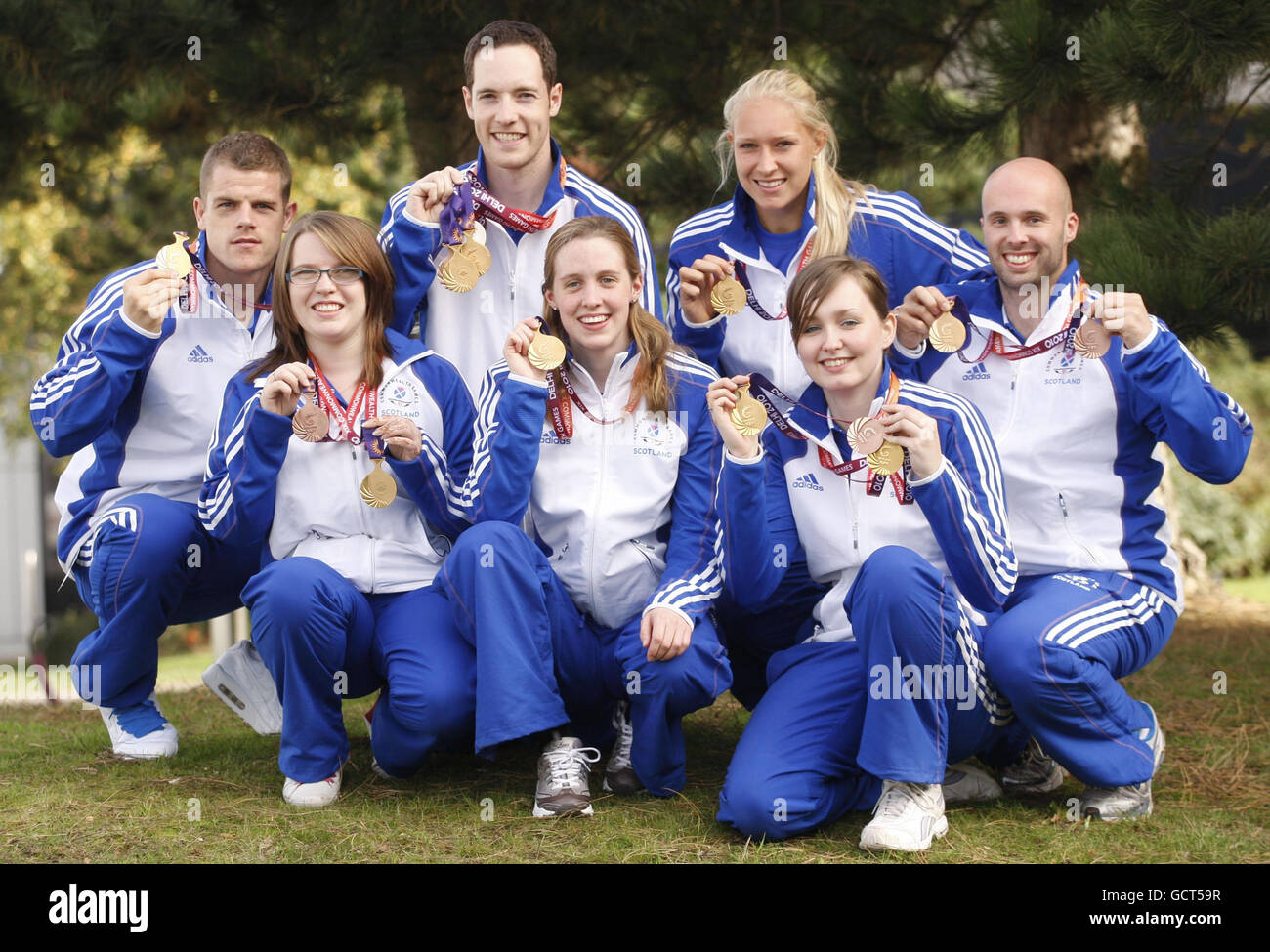 Sport - Scotland Commonwealth Games Team Return - Glasgow Airport Stock ...