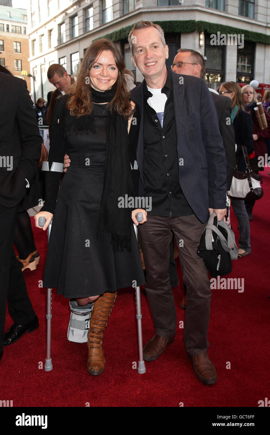 Frank Skinner and his girlfriend Catherine attend the premiere of ...