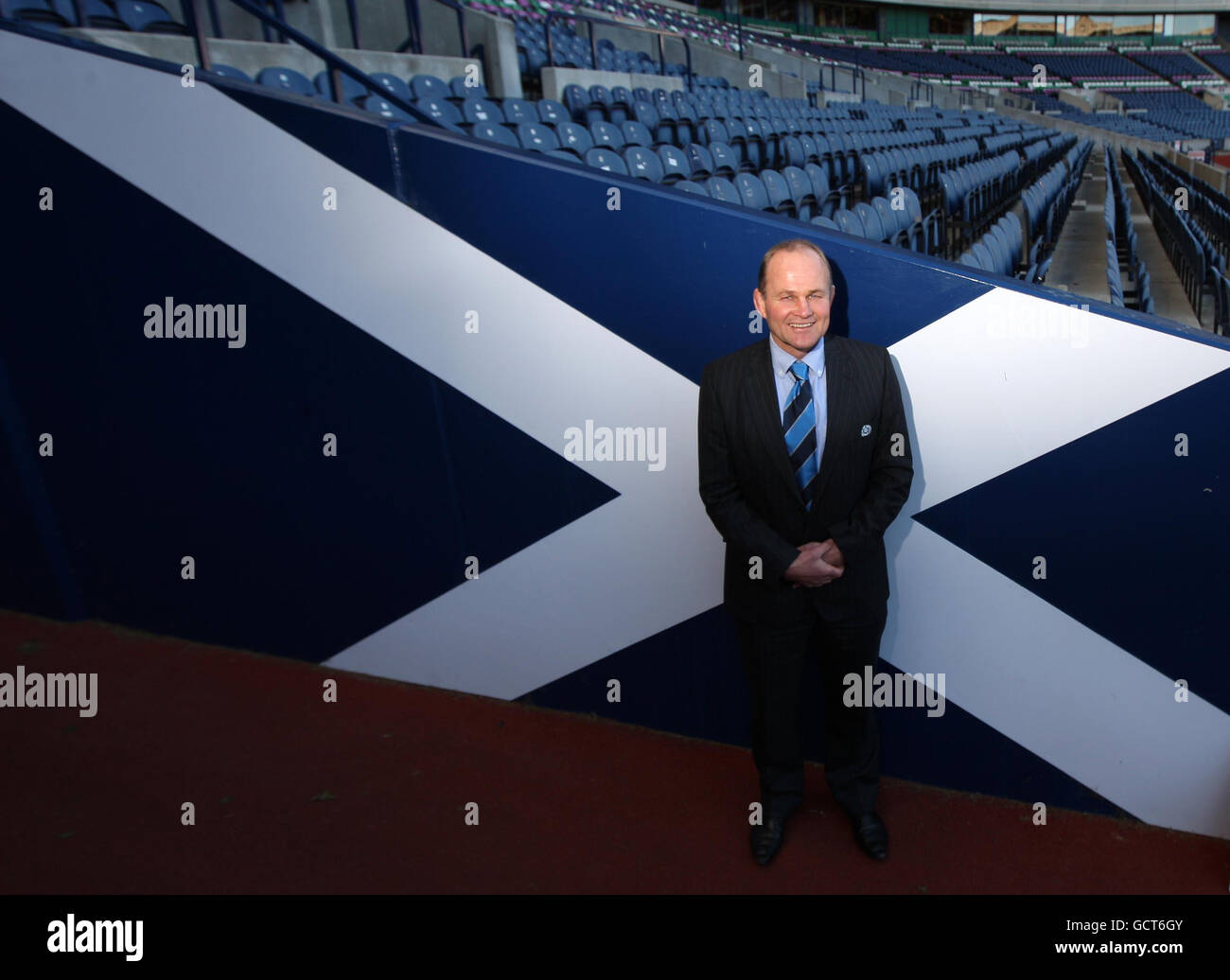 Scotland Head Coach Andy Robinson pictured at Murrayfield after naming ...