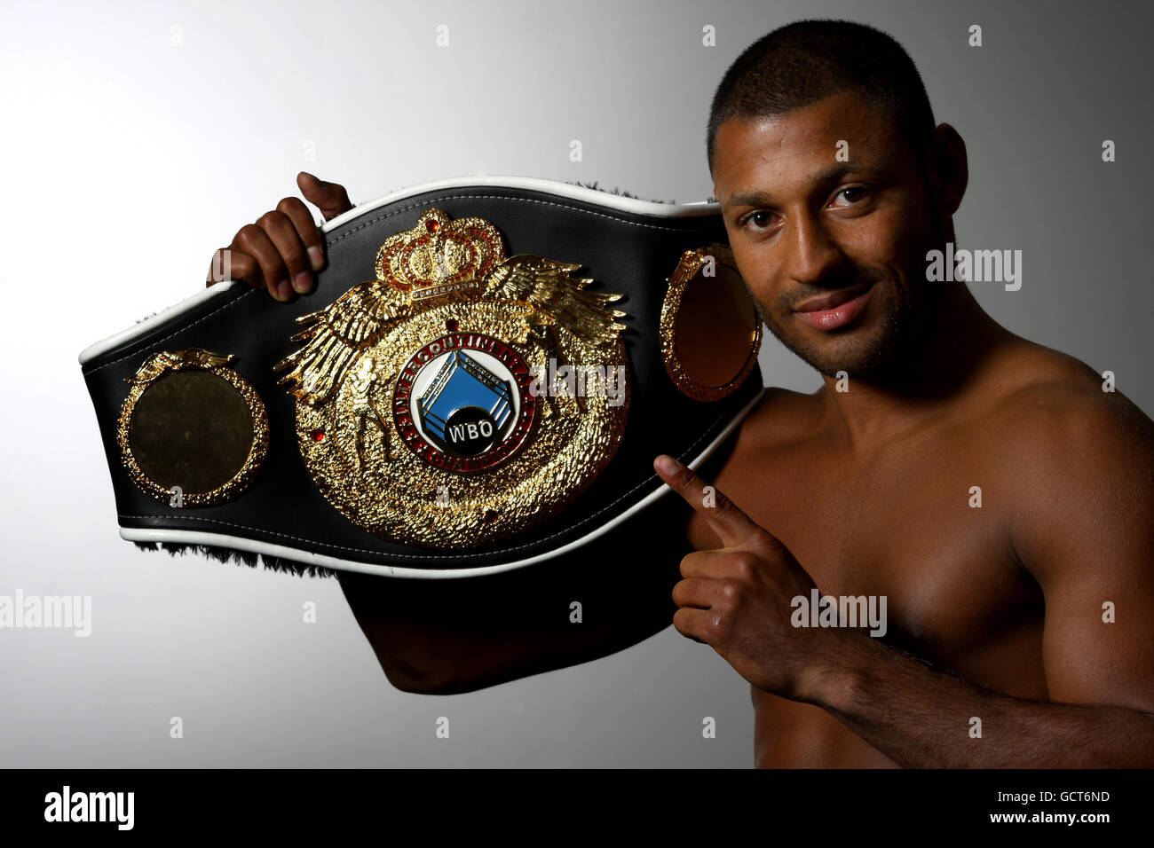 Sheffield boxer Kell Brook poses for the photographer during a Press ...