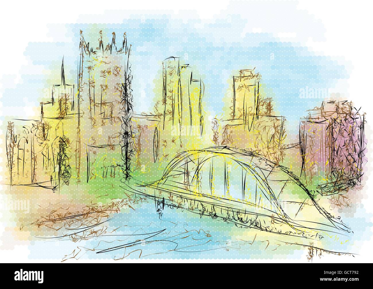Pittsburgh architecture Stock Vector Images - Alamy