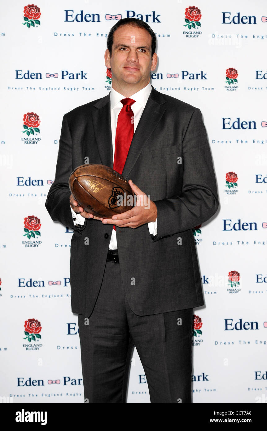 England rugby team manager at kensington roof gardens hi-res stock ...